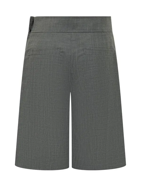 GANNI Bermuda Shorts With Large Pocket - Phantom