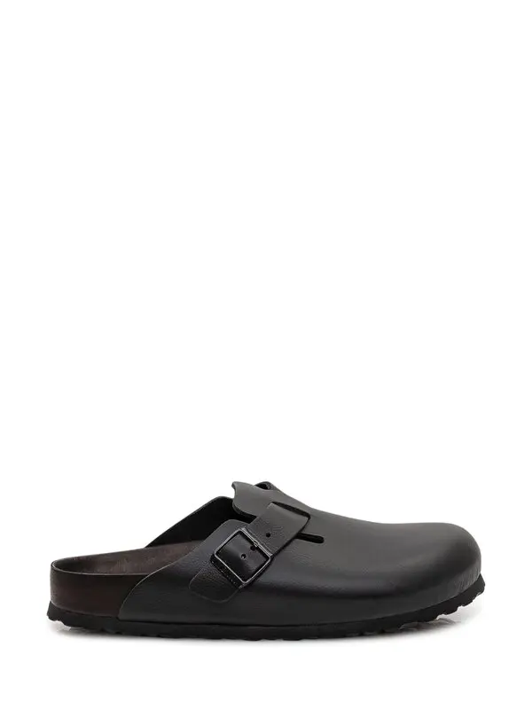 BIRKENSTOCK Exquisite Leather Sabot - Black