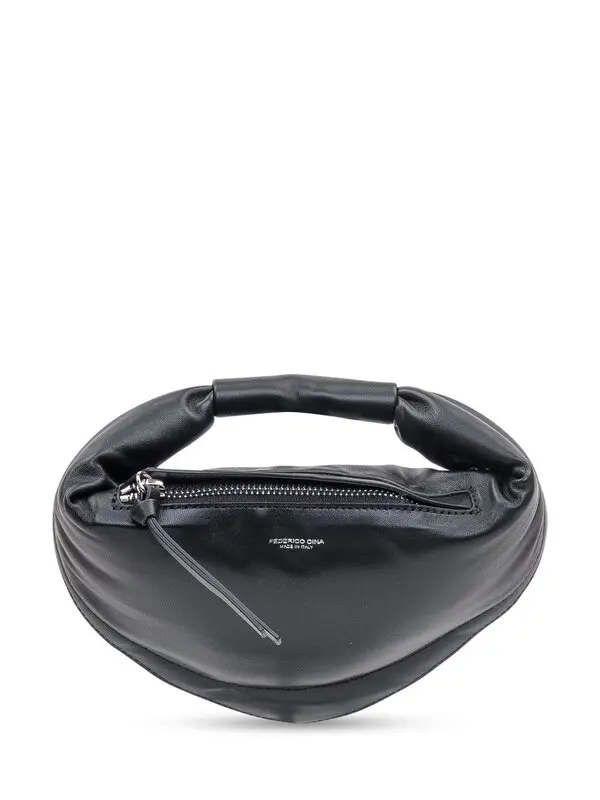 FEDERICO CINA Mini Tortel Handbag - Black