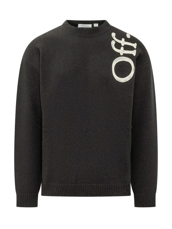 Off-White Bookish Crewneck Sweater - Black