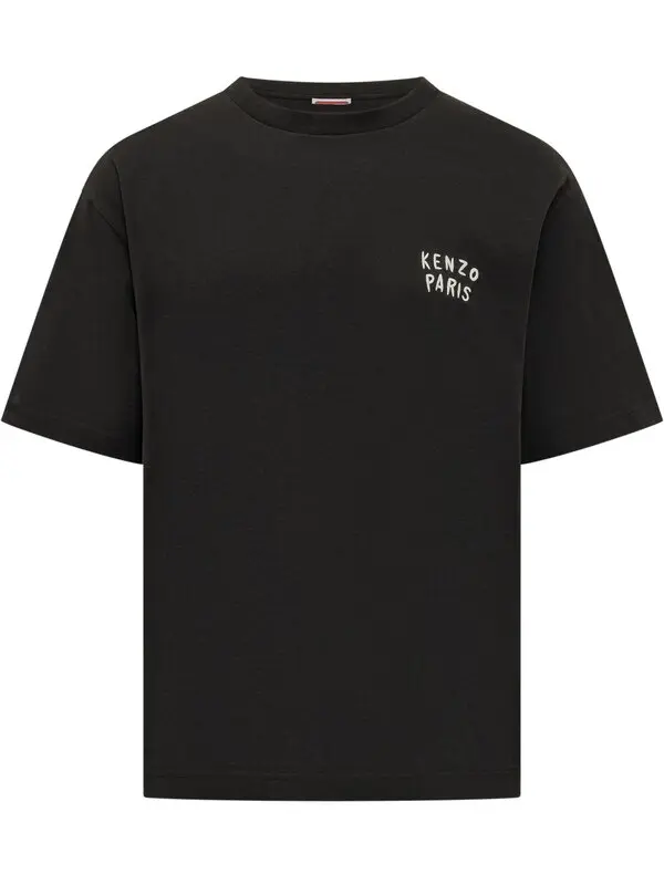Kenzo Heart Print Graphic T-shirt - Black
