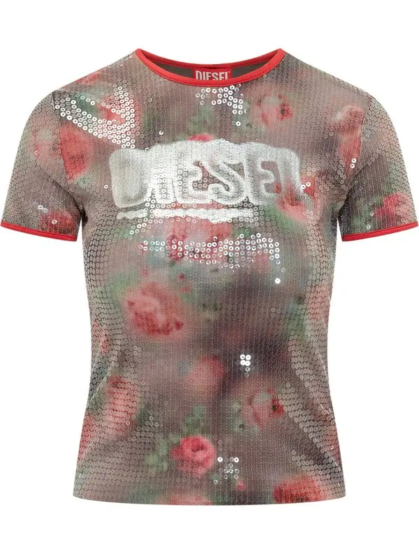 DIESEL® Artistic Print T-shirt - Multicolor
