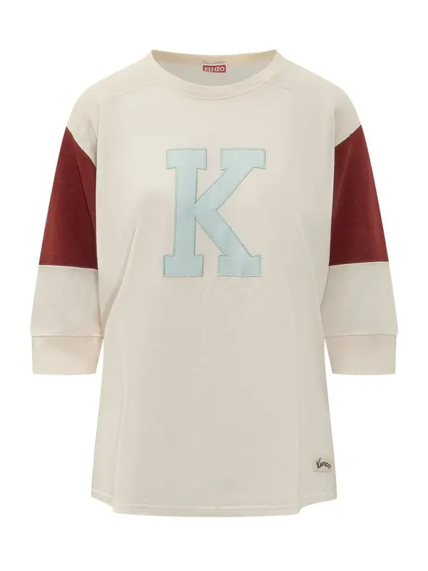 Kenzo Varsity T-shirt - Ecru