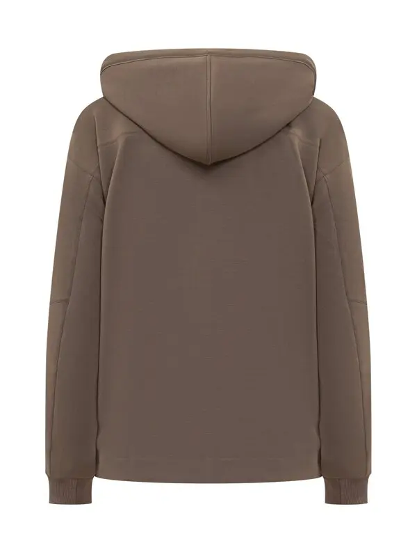 BOSS Hooded Sweatshirt With Faux Fur Trim