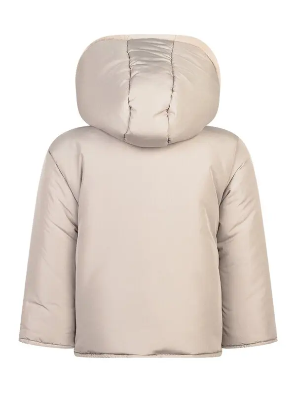 L'ORSOBRUNO Mini Down Jacket With Hood And Buttons