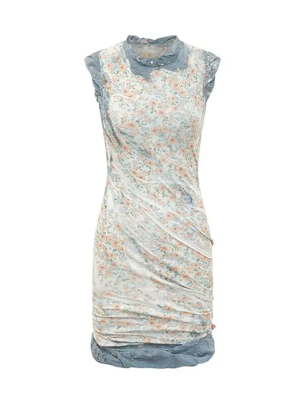 DIESEL® Artistic Print Mini Suit Dress - Multicolor