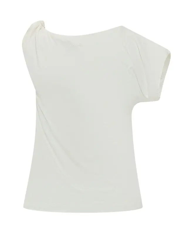 Pinko Draped Mini Top With Paint Splatter Design