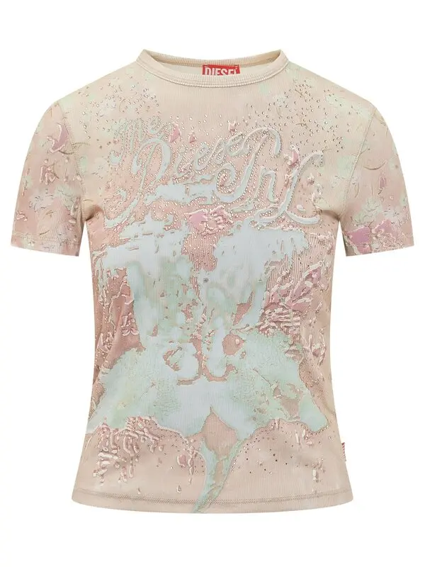 DIESEL® Bril Graphic T-shirt - Multicolor