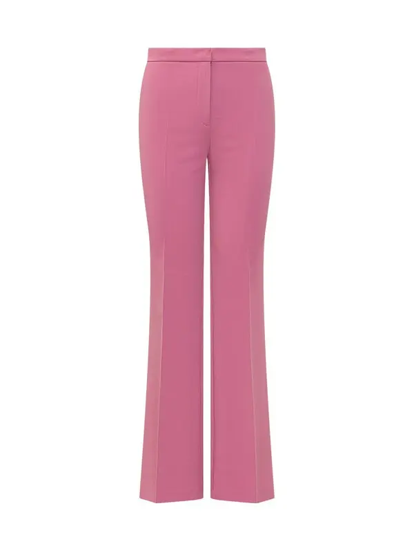 Pinko High-waisted Tailored Trousers - Rosa Ibis