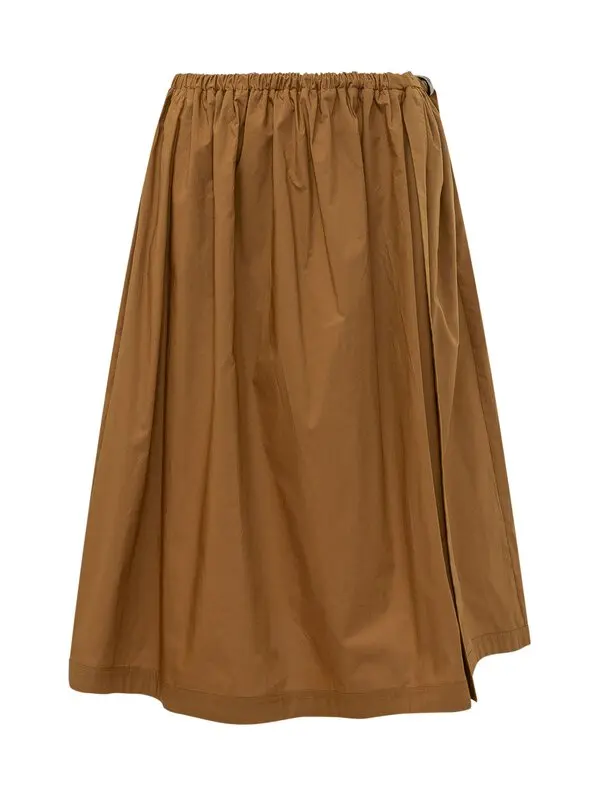 Pinko Flounce Mini Skirt - Bronzo