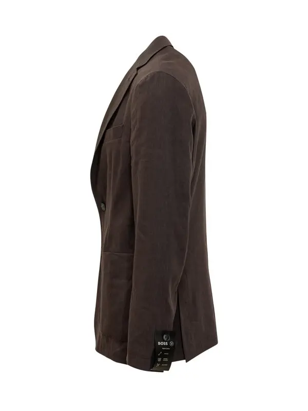 BOSS Chic Blazer With Rever And Button Closure