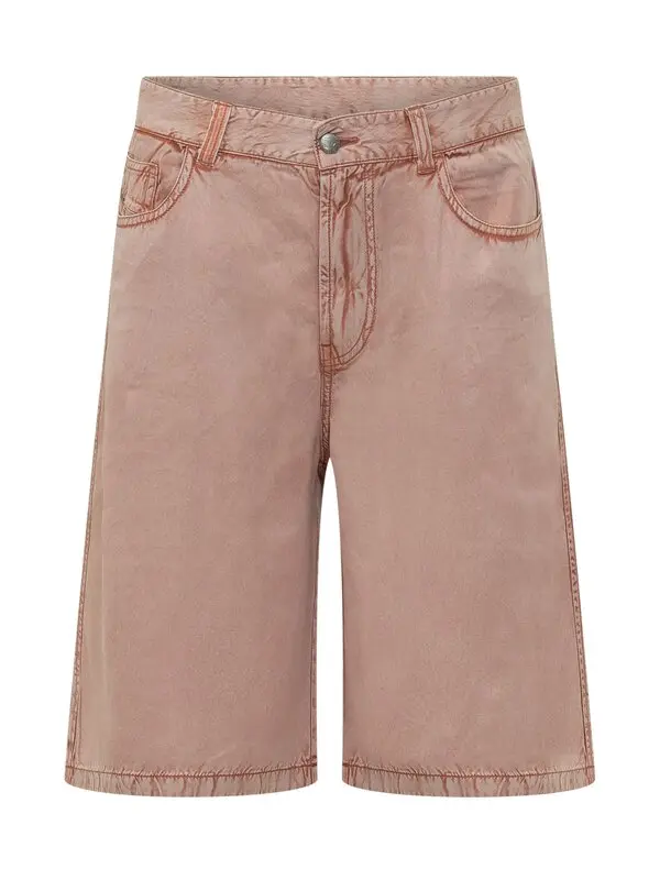 DIESEL® Knee-length Denim Shorts - Rosa Chiaro