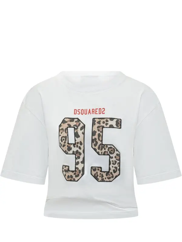 Dsquared2 Animal Print Short Sleeve Tee