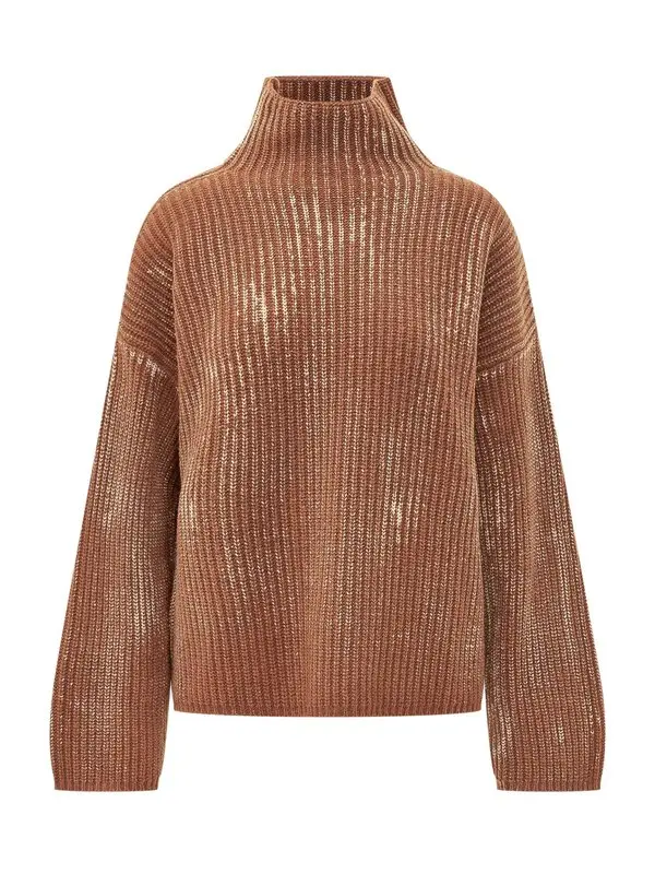 DIESEL® M-amet Knit Sweater - Marrone