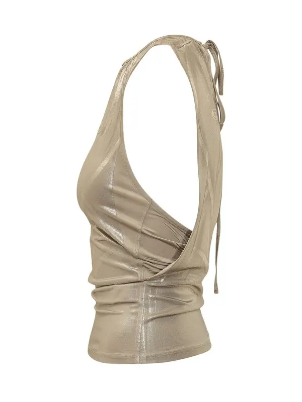 DIESEL® Metallic Halter Neck Top