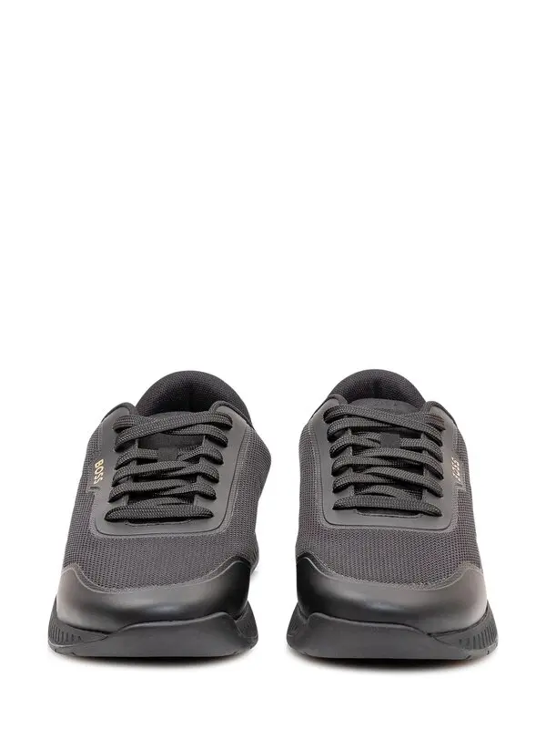 BOSS Titanium Sneakers With Insert Design