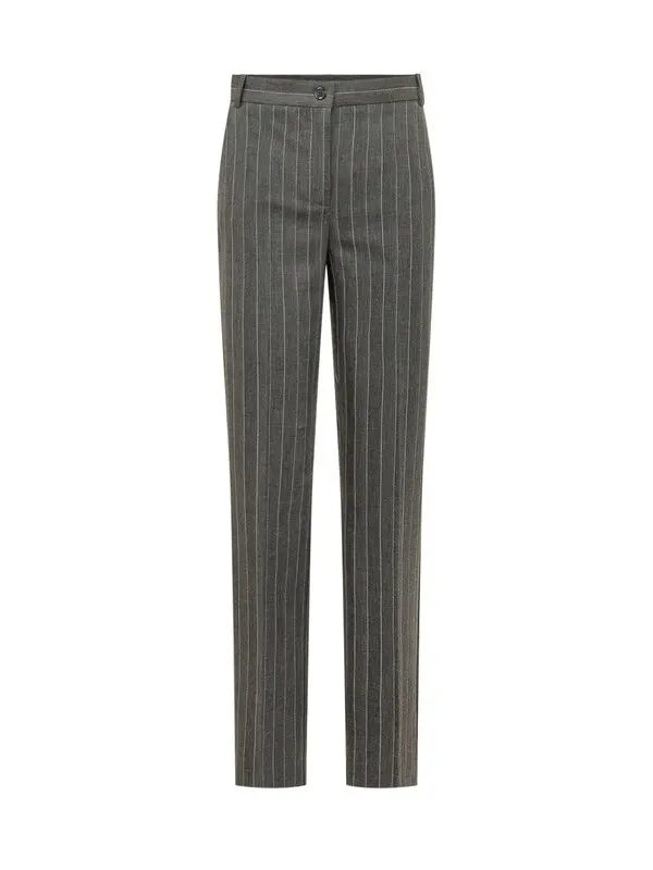 Pinko Pleione Mixed-fabric Tailored Trousers - Mult.grigio Rosa