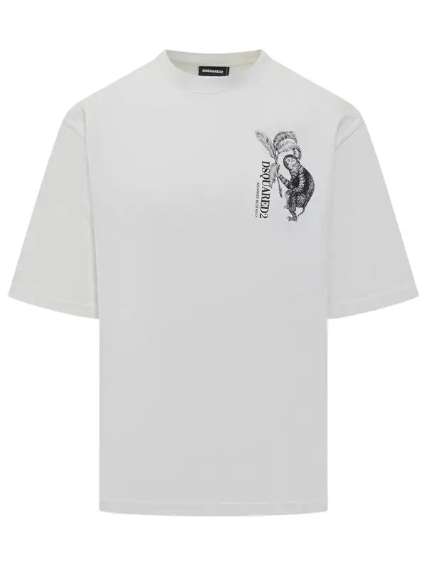 Dsquared2 Oversized Stampaint T-shirt