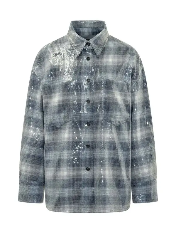 Pinko Orchiofa Overshirt - Mult.blu Azzurr