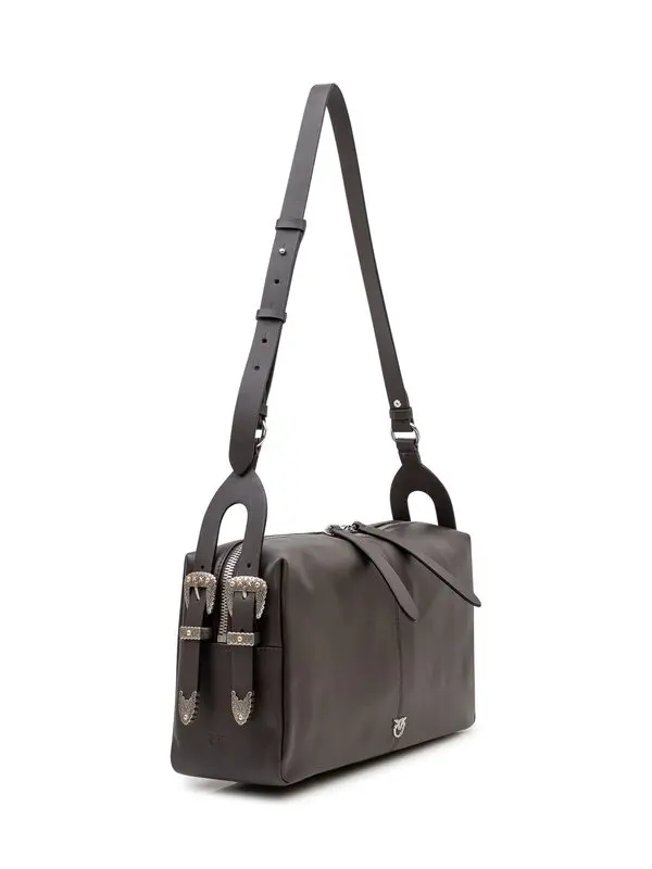 Pinko 24 Classic New Biker Shoulder Bag - Marasca