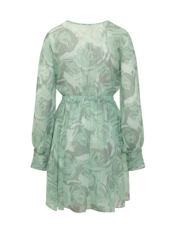 Pinko Mini Suit Shorts With Adjustable Drawstring - Mult.verde/grigio/verde