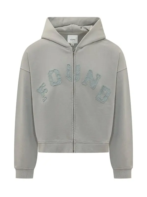 FOUND Logo Zip-up Hooded Sweatshirt