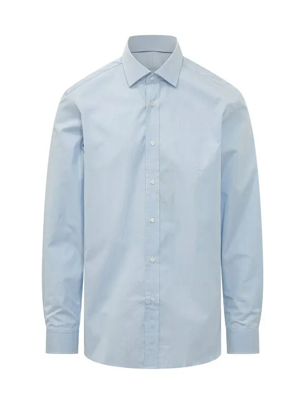 BOSS BY BECKHAM Chic Button-up Shirt With Unique Collar Design
