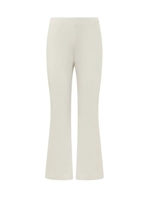 Calvin Klein Elevated Waist Flare Trousers - Tofu