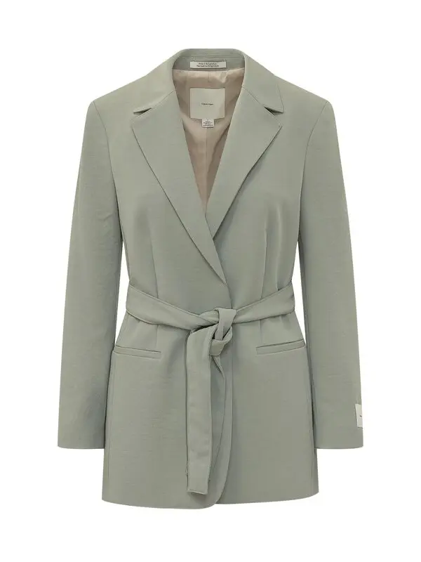Calvin Klein Belted Mini Blazer - Shadow