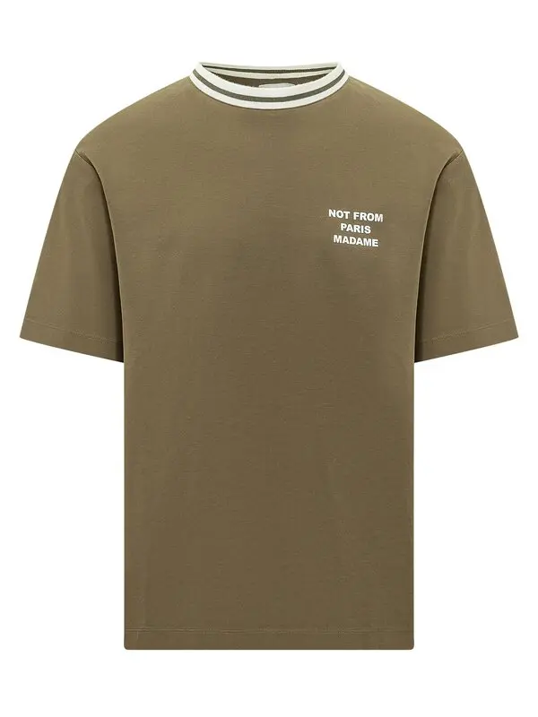 Drole De Monsieur Not From Paintris Madame Sport T-shirt - Kaki