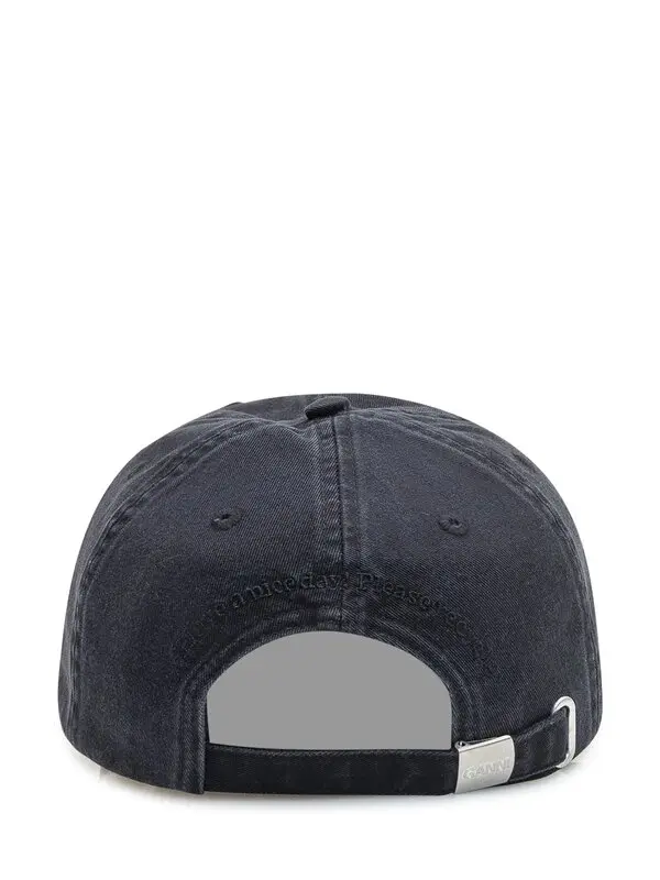 GANNI Classic Visor Hat - Black