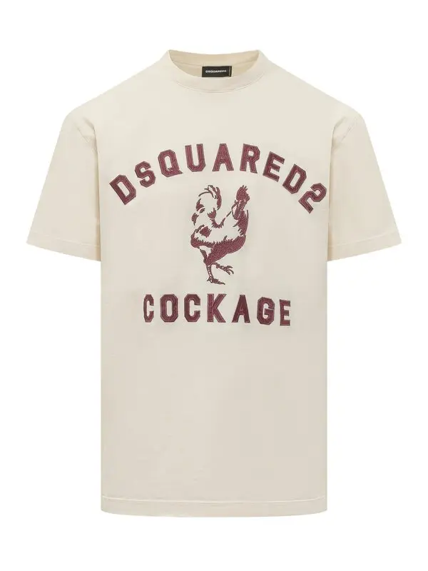Dsquared2 Fit Regothere T-shirt With Stampaint Artwork