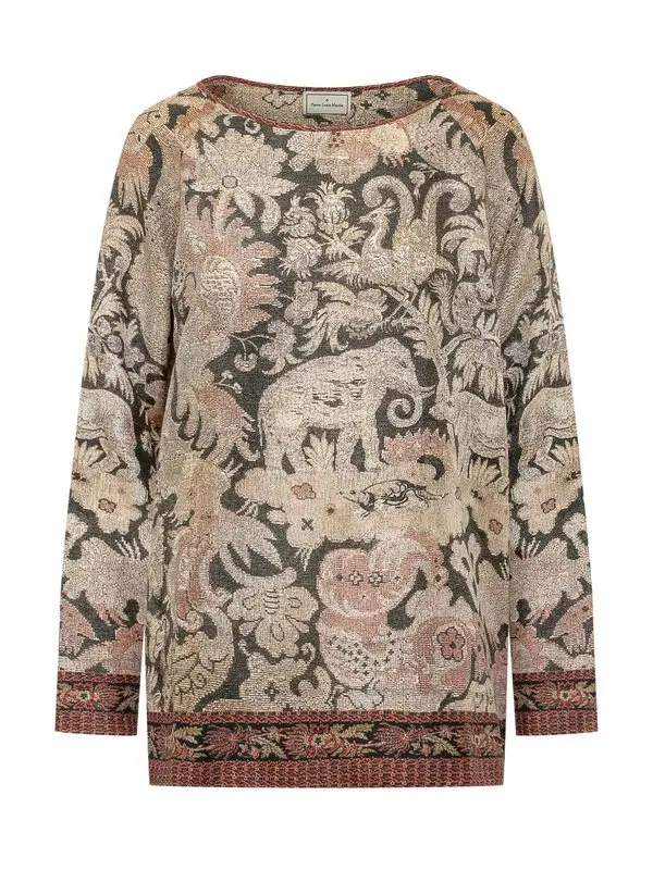 PIERRE-LOUIS MASCIA Aloe Silk-blend Mini Long Sleeve Shirt - Beige