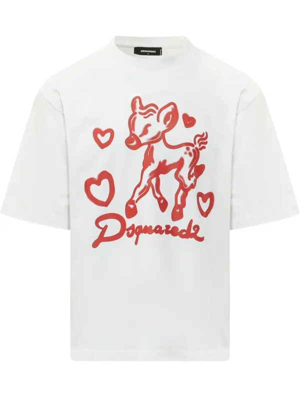Dsquared2 Loose Fit Tee - White