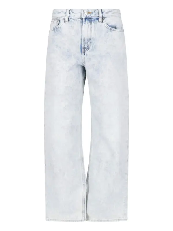 Calvin Klein High-rise Wide-leg Jeans - Light Blue
