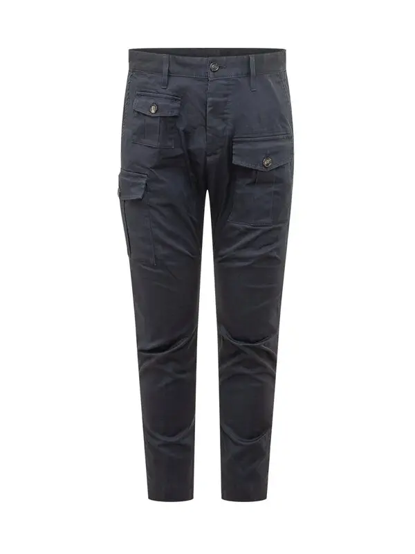 Dsquared2 Cargo Trousers With Pockets And Buttons