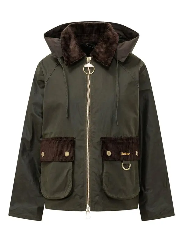 Barbour Carville Wax Jacket - Fern