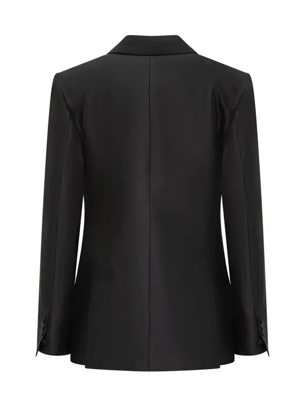 Dsquared2 Virgin Wool And Silk Tailored Jacket