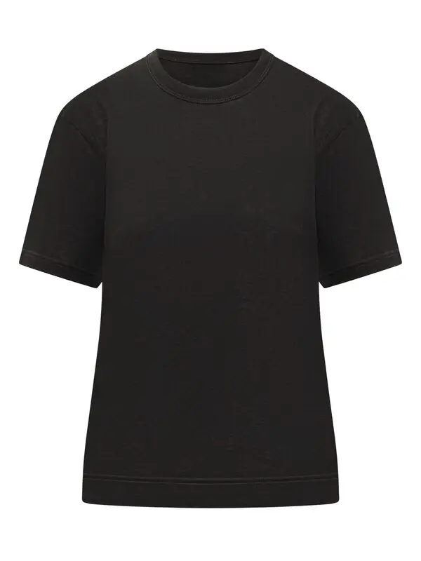 AMI Paris Cut-sleeve Giro Neck T-shirt