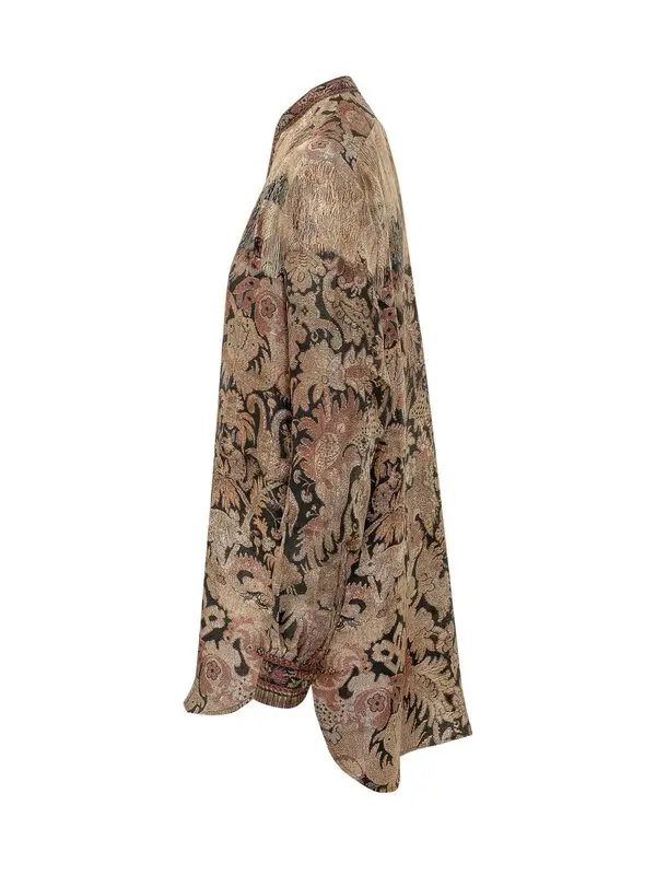 PIERRE-LOUIS MASCIA Aloe Silk-blend Mini Shirt