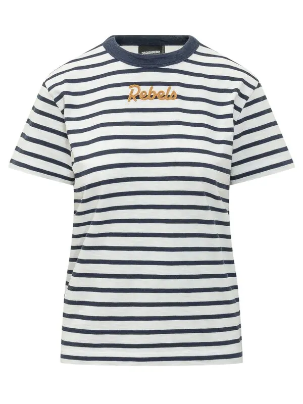 Dsquared2 Striped Just Right Fit T-shirt