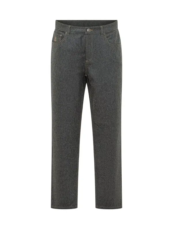 Brunello Cucinelli Brushed Paint-print Trousers - Cib74