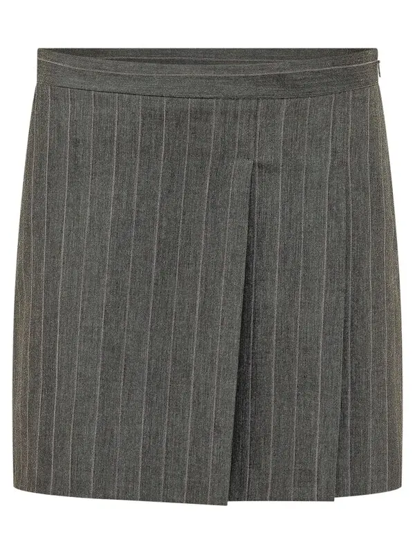 Pinko Tailored Mini Skirt - Mult.grigio Rosa