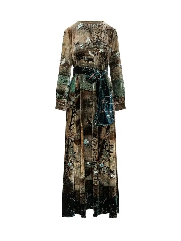 PIERRE-LOUIS MASCIA Textured Silk-blend Slip Dress - Marrone