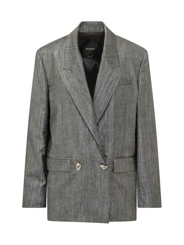 Pinko Cayman Wool Jacket - Mult.grigio Argento