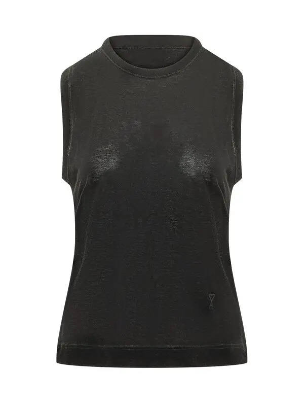 AMI Paris Classic Giro Neck Tank Top