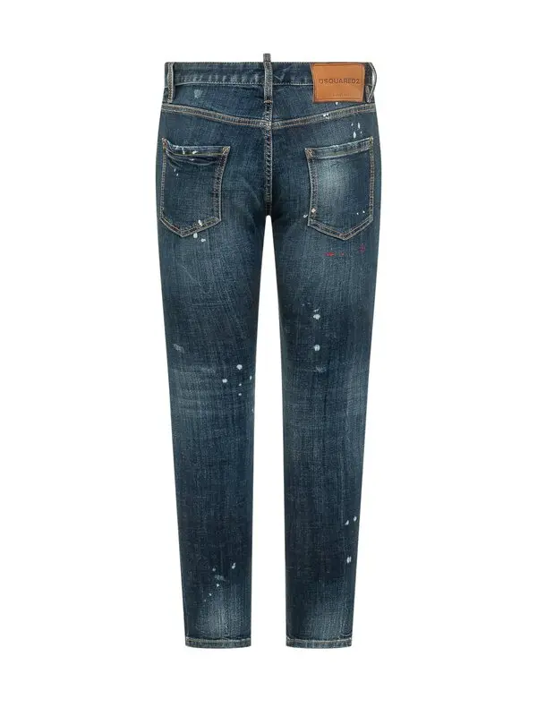 Dsquared2 Used Effect Mini Jeans - Denim