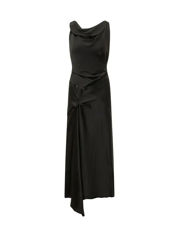Victoria Beckham Posy Midi Dress - Black
