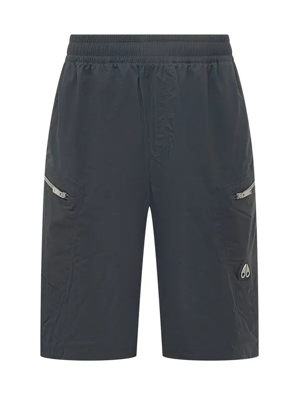 Moose Knuckles Bermuda Cargo Shorts With Zip Pocket