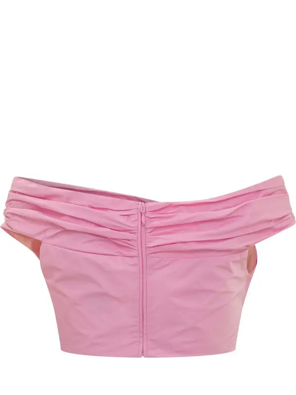 Dsquared2 Off-the-shoulder Cropped Top - Lilac